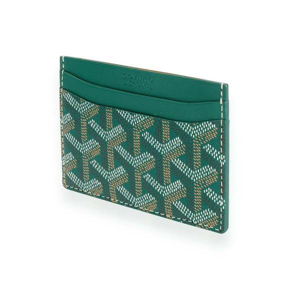 Goyard | Bags | Goyard Green Goyardine Saint Sulpice Card Holder | Poshmark